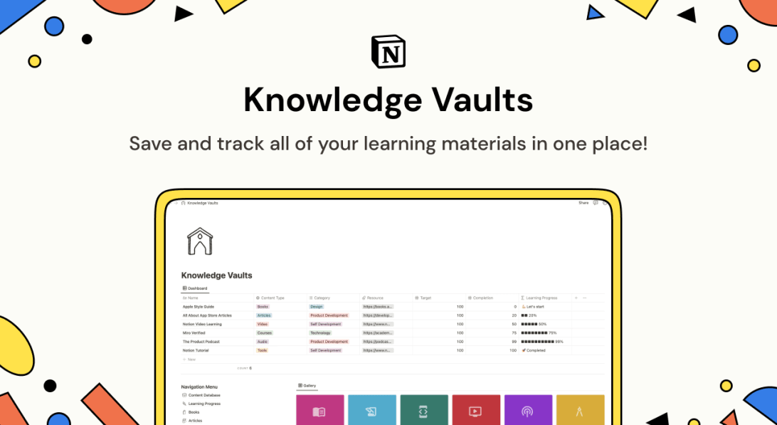 Notion Knowledge Vaults | Prototion | Get Notion Template