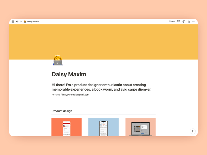 UX Portfolio Template | Prototion | Buy Notion Template UX Portfolio Template | Prototion | Buy Notion Template