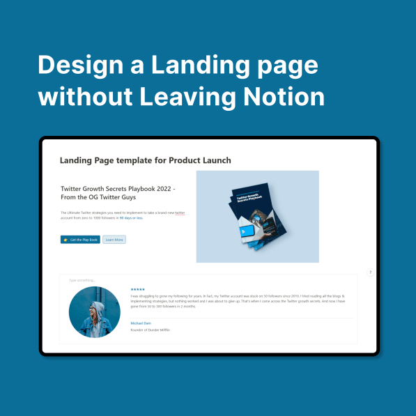 Landing Page template for Product Launch | Prototion