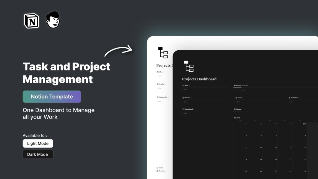 Notion Project Tracker | Prototion | Buy Notion Template