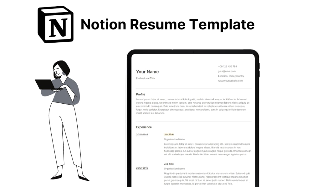 Notion Resume Template | Prototion | Buy Notion Template