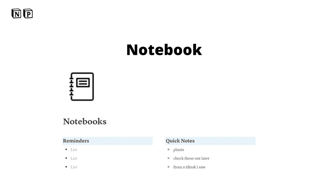 Notebooks for Notion | Prototion | Buy Notion Template