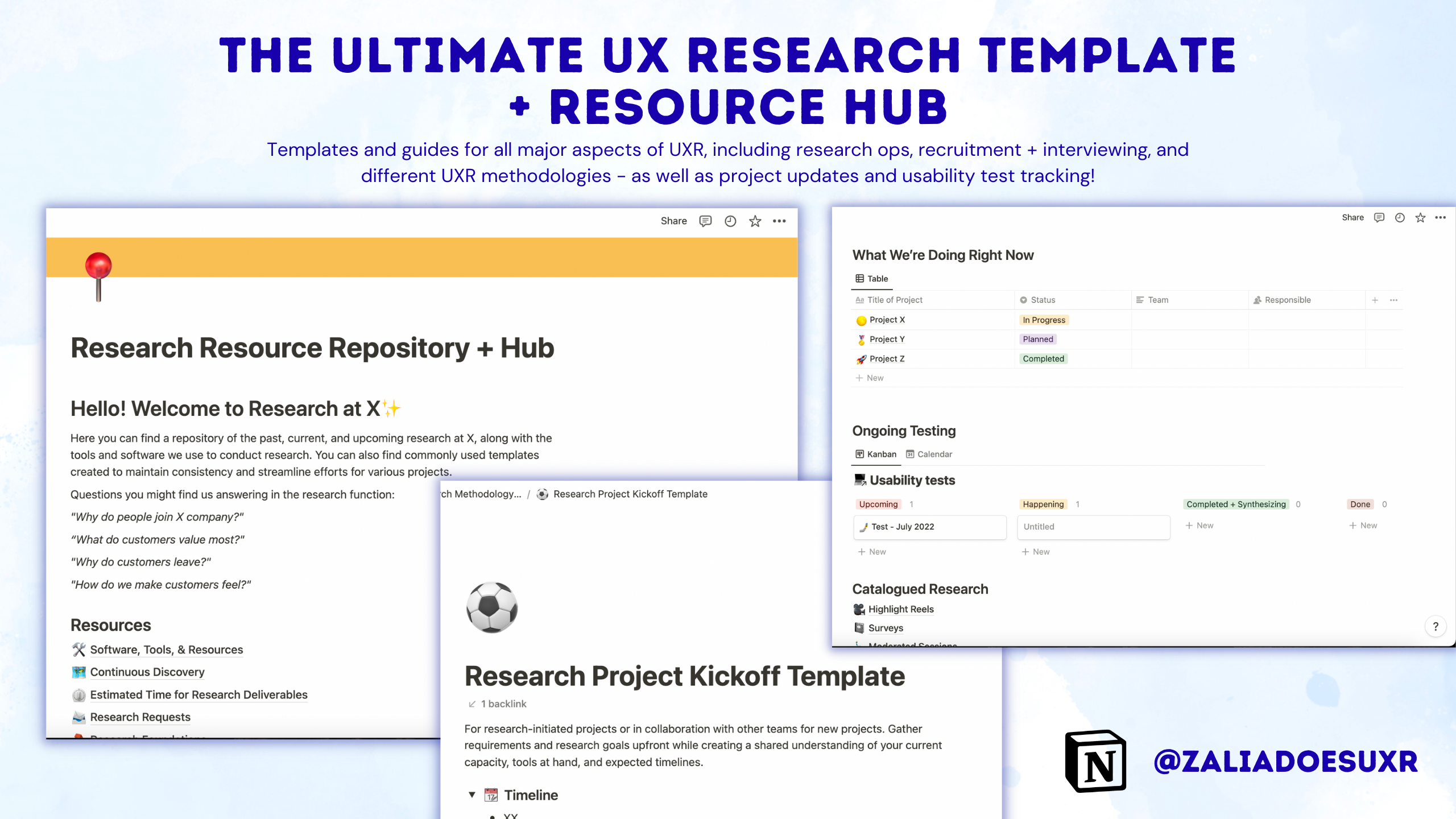 The Ultimate UX Research Templates + Repository Hub