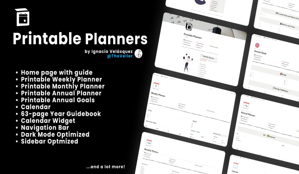 Printable & Digital Planners | Prototion | Notion Template