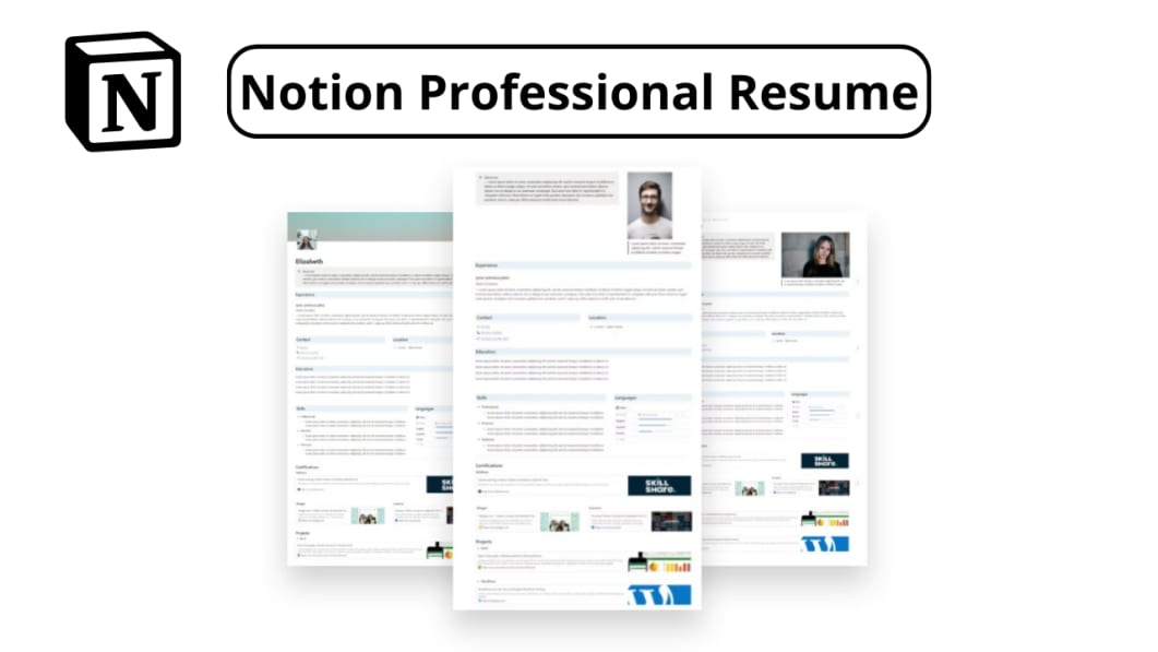 Notion Professional Resume | Prototion | Buy Notion Template