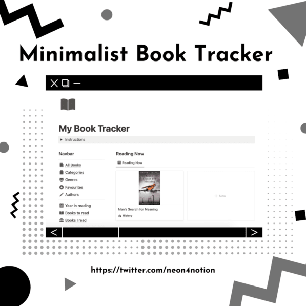 Minimalist Book Tracker | Prototion | Buy Notion Template Minimalist Book Tracker | Prototion | Buy Notion Template