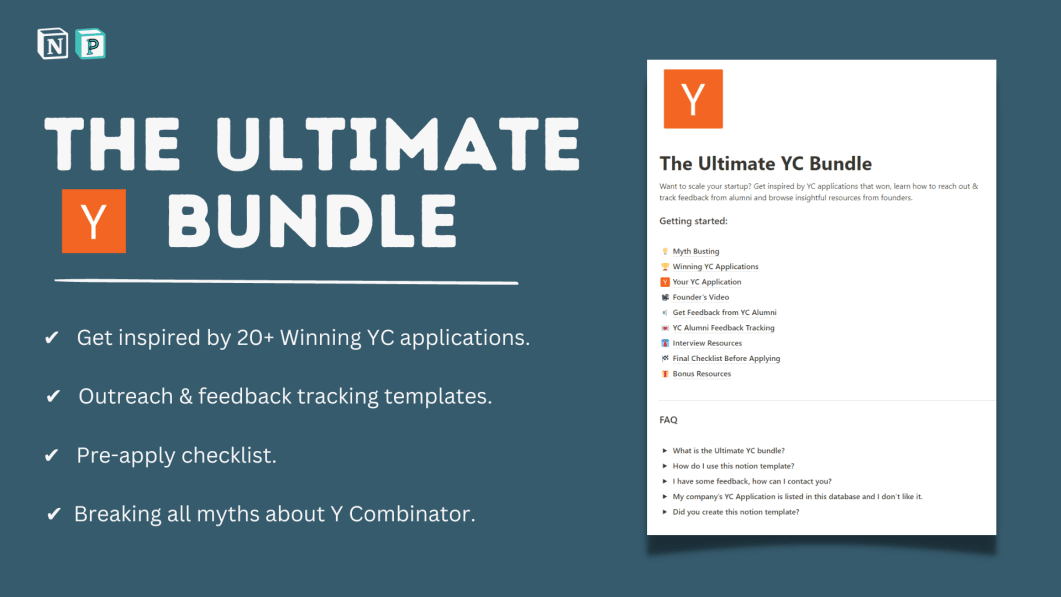 The Ultimate YC Bundle | Prototion | Buy Notion Template