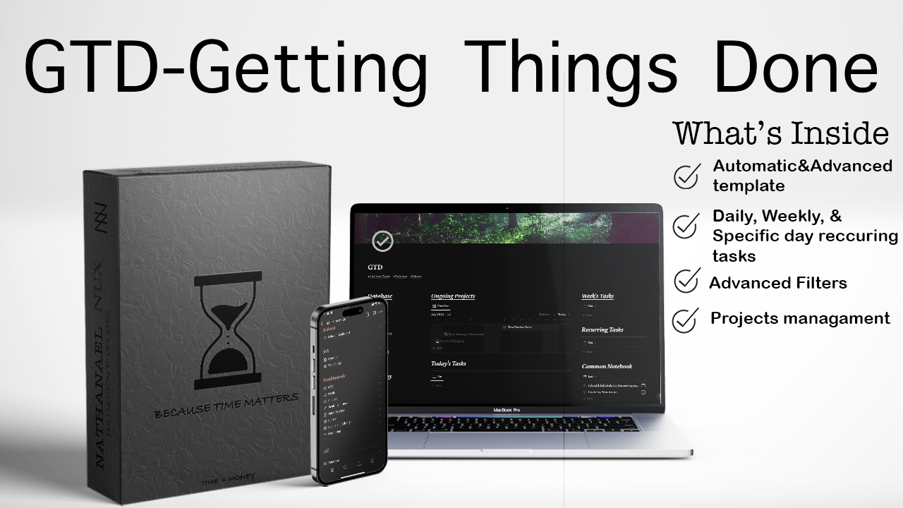 GTD - Getting Things Done | Prototion | Buy Notion Template