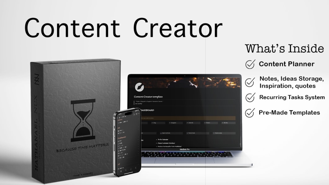 Contet Creator | Prototion | Buy Notion Template