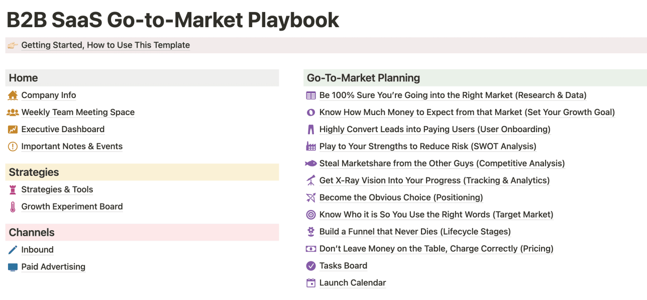 B2B SaaS Go to Market Playbook | Prototion