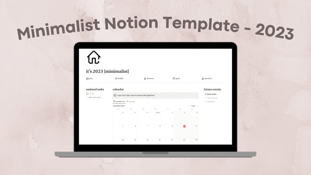 2023 Minimalist Dashboard | Prototion | Buy Notion Template 2023 Minimalist Dashboard | Prototion | Buy Notion Template