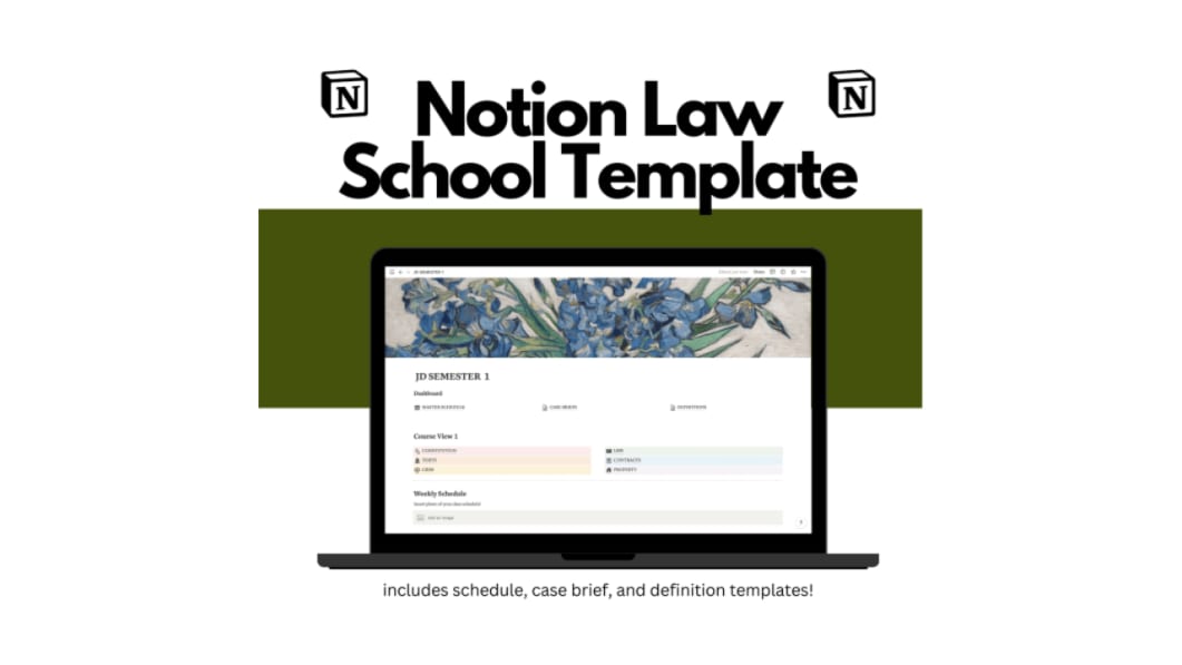 Law School Organizer | Prototion | Buy Notion Template