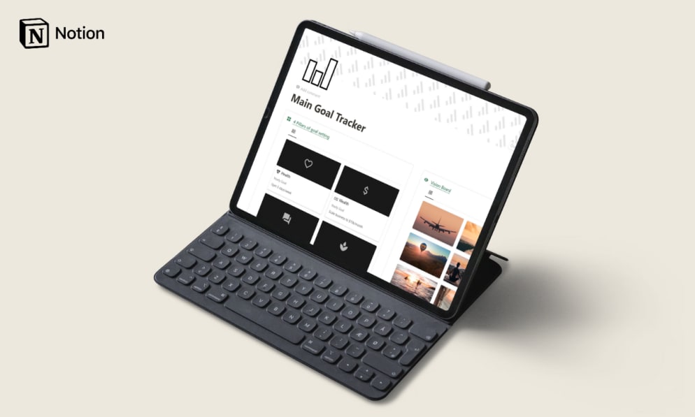 Main Goal Tracker | Prototion | Buy Notion Template Main Goal Tracker | Prototion | Buy Notion Template