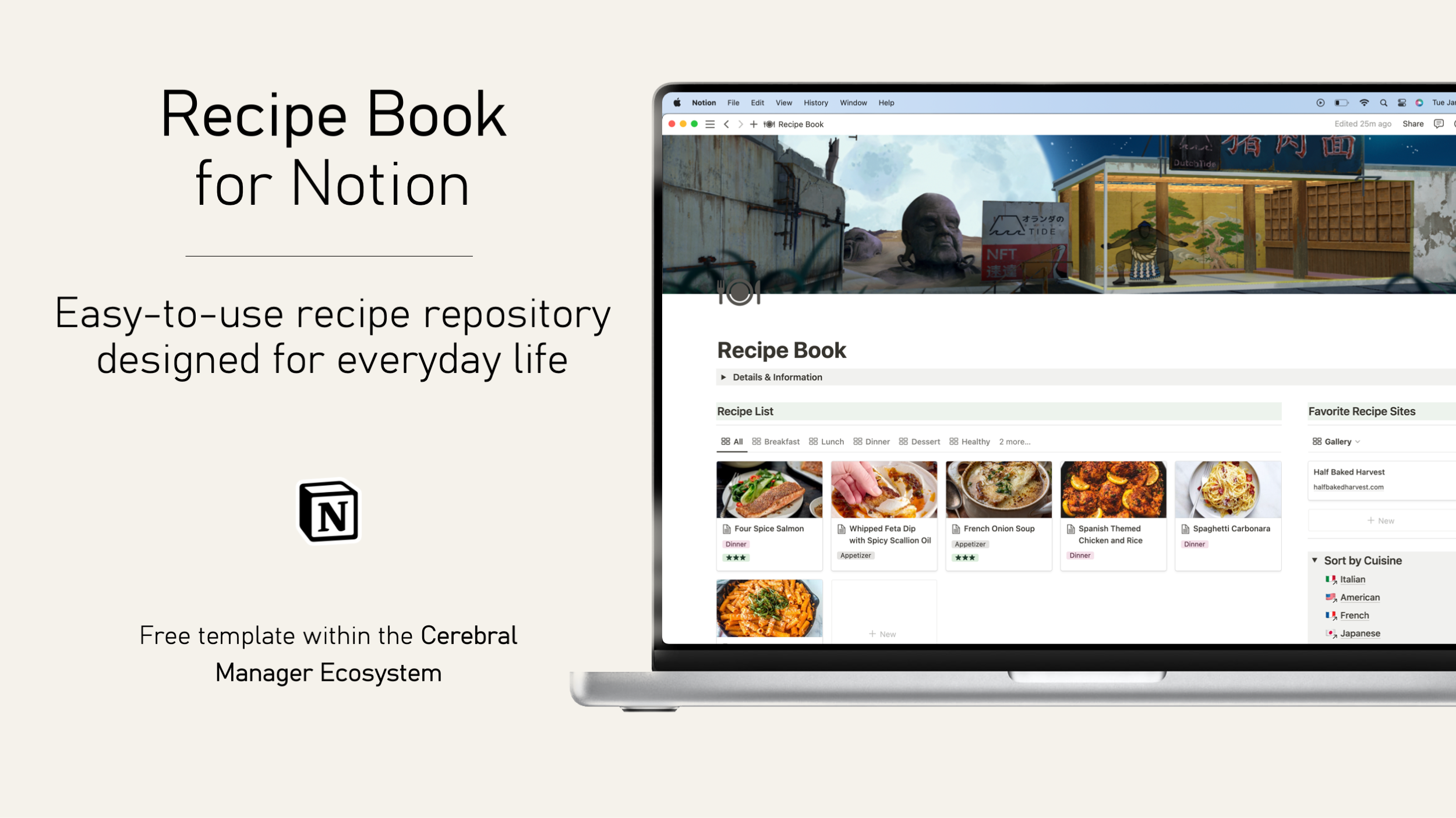 Recipe Book | Prototion | Get Notion Template