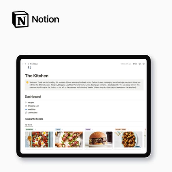 The Kitchen | Prototion | Buy Notion Template