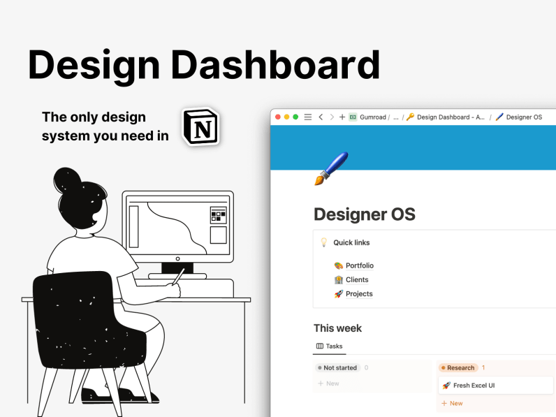 Design Dashboard | The Notion Template For Designers