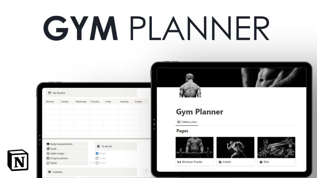 Gym planner | Prototion | Get Notion Template Gym planner | Prototion | Get Notion Template