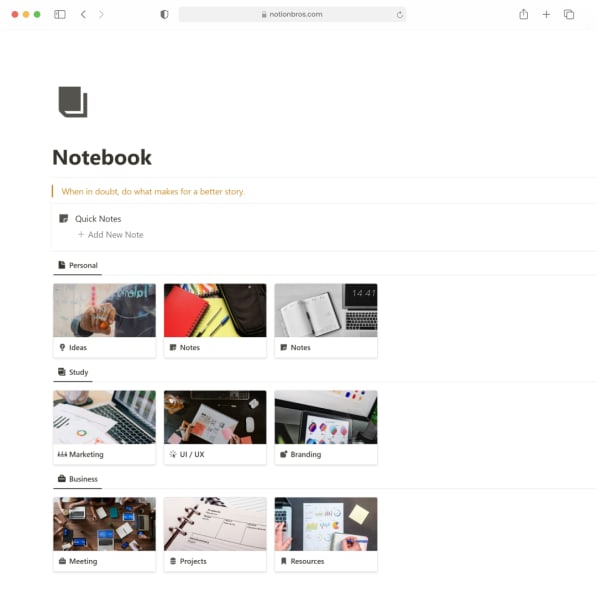 Notion Minimalist Notebook | Prototion