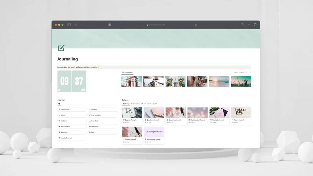Notion Journal Template | Prototion