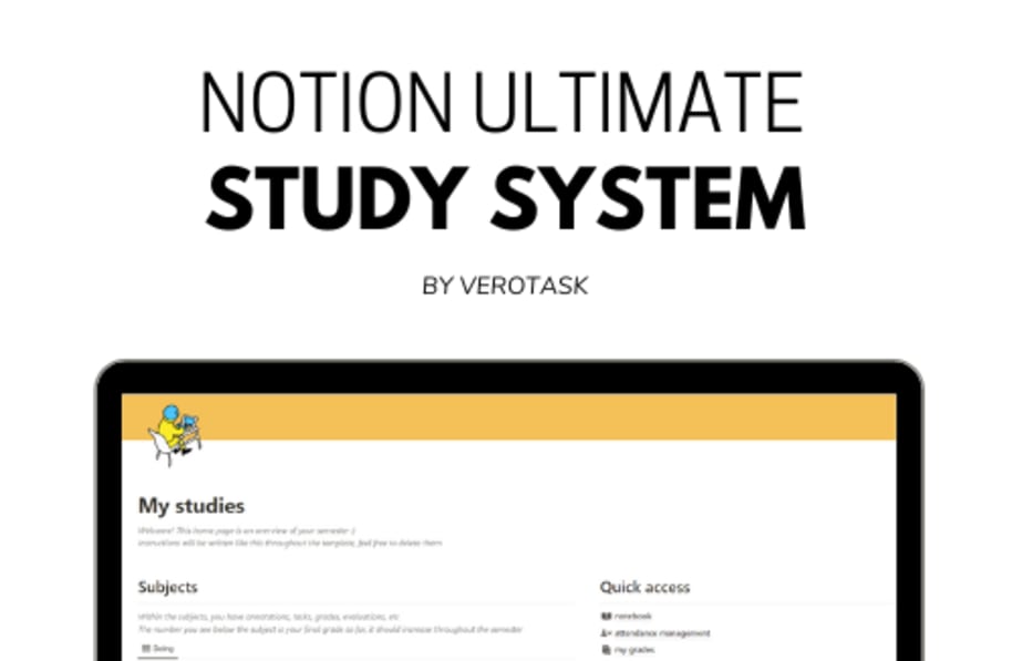 Notion Study System | Prototion | Buy Notion Template