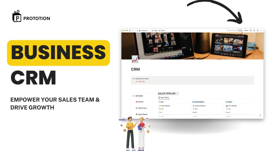 Business CRM | Prototion | Buy Notion Template