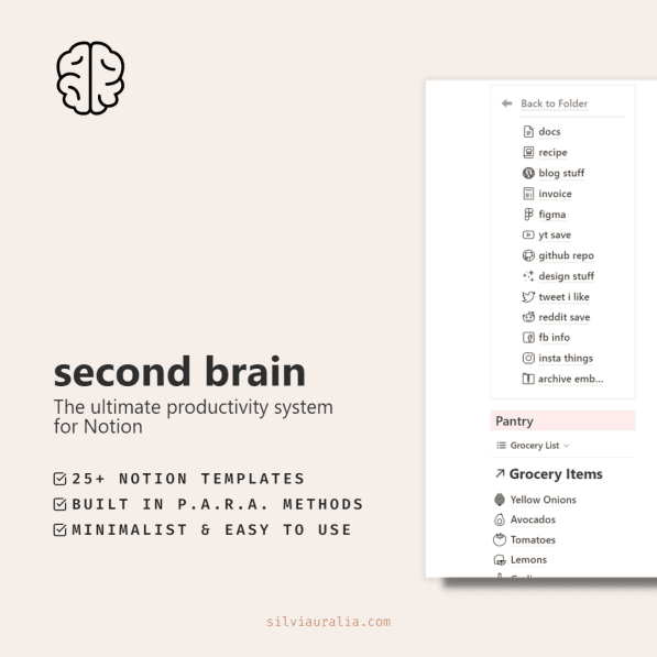 Second Brain – The Ultimate Productivity System For Notion Second Brain – The Ultimate Productivity System For Notion