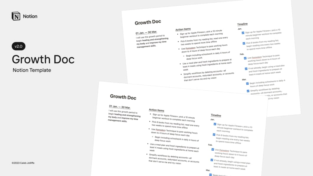 Notion Growth Doc | Prototion | Buy Notion Template
