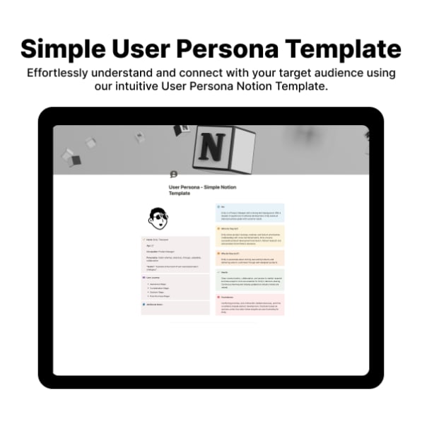 User Persona - Simple Notion Template