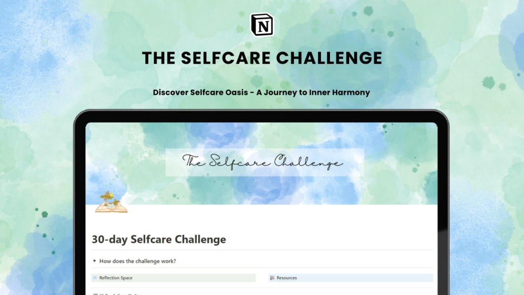 The Selfcare Challenge | Prototion | Get Notion Template