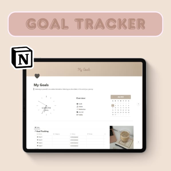 Notion Goal Tracker Template