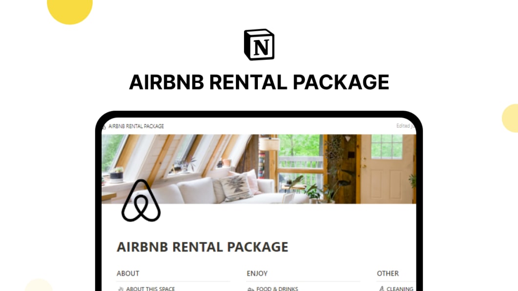 Airbnb Rental Package Template | Prototion