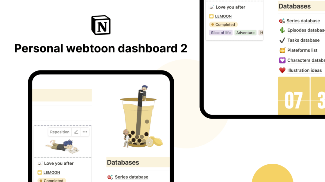 Personal Webtoon Dashboard 2