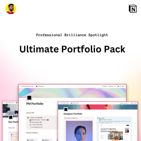 Ultimate Notion Portfolio Pack | Prototion