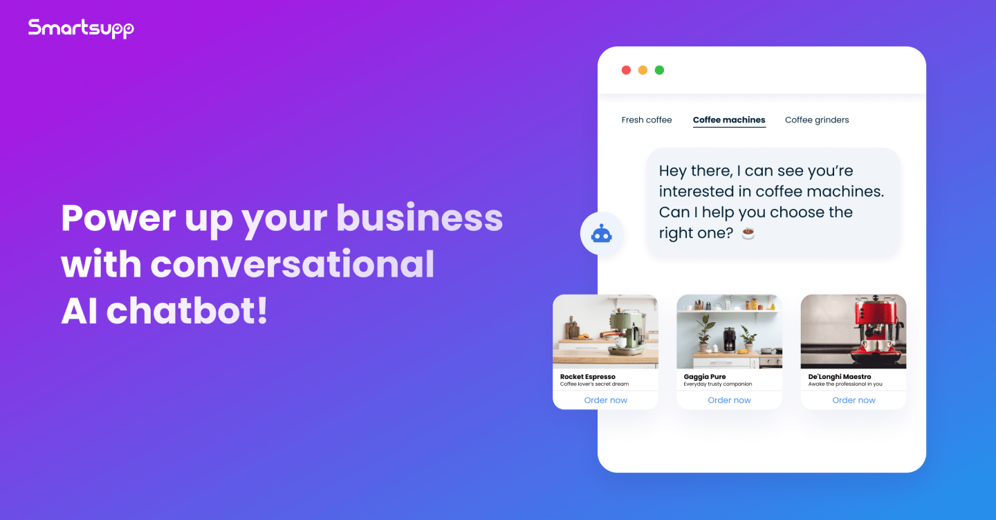 Get ready for sales growth with the AI chatbot from Smartsupp