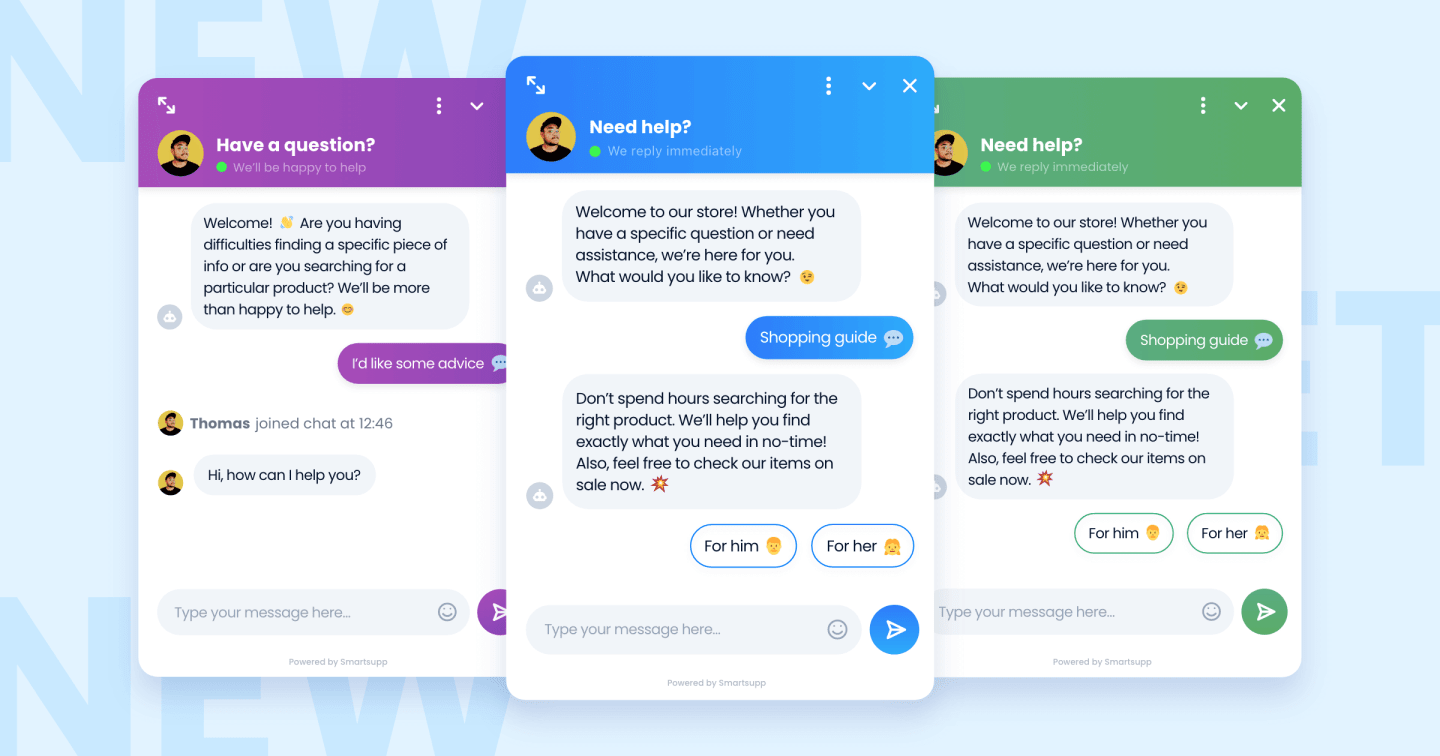 Smartsupp New Chat Box: Comparison with Competitors