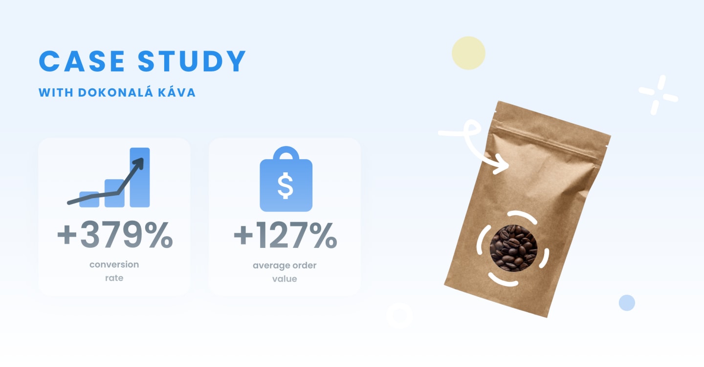 How Dokonalá káva increases their average order value by 127 % through Smartsupp