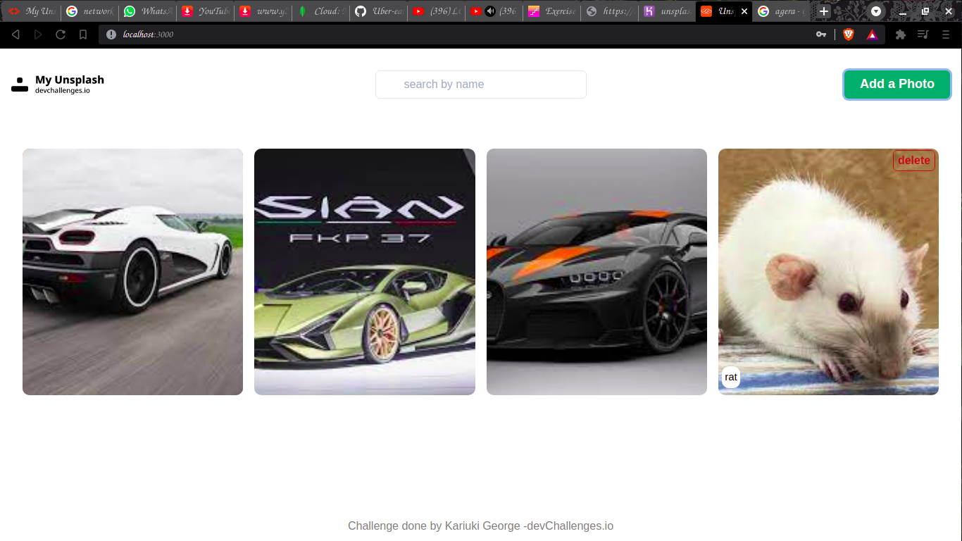 GitHub - kariuki-george/unsplash