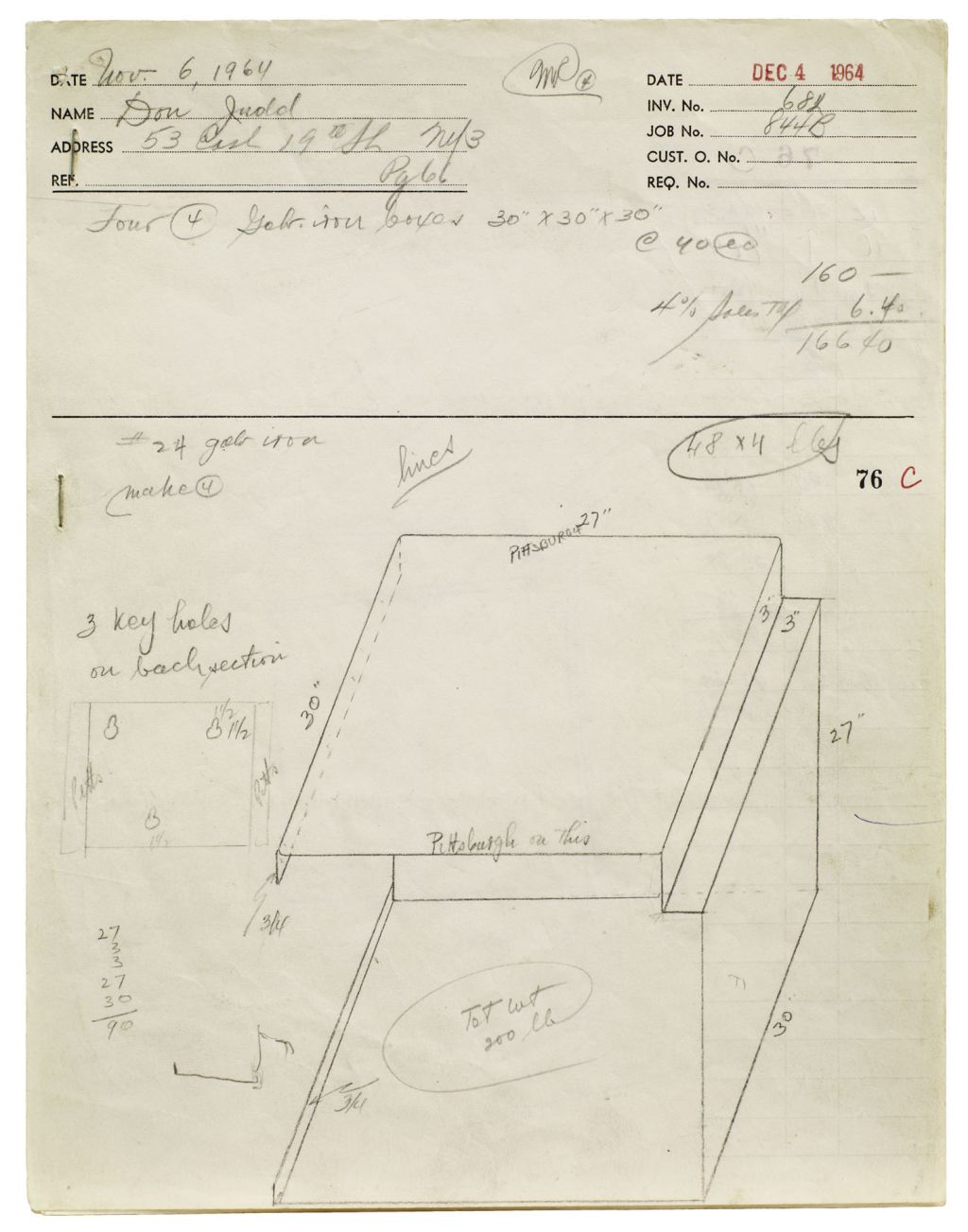 Donald Judd - Working Papers: Donald Judd Drawings, 1963 - 93 - Berlin ...