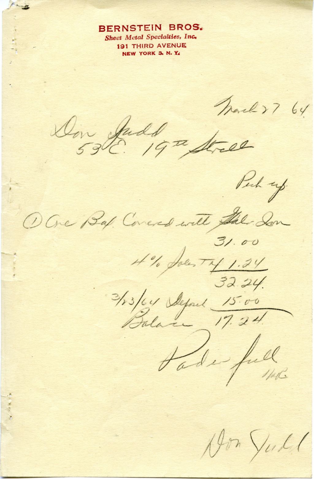 Donald Judd - Working Papers: Donald Judd Drawings, 1963 - 93 - Berlin ...