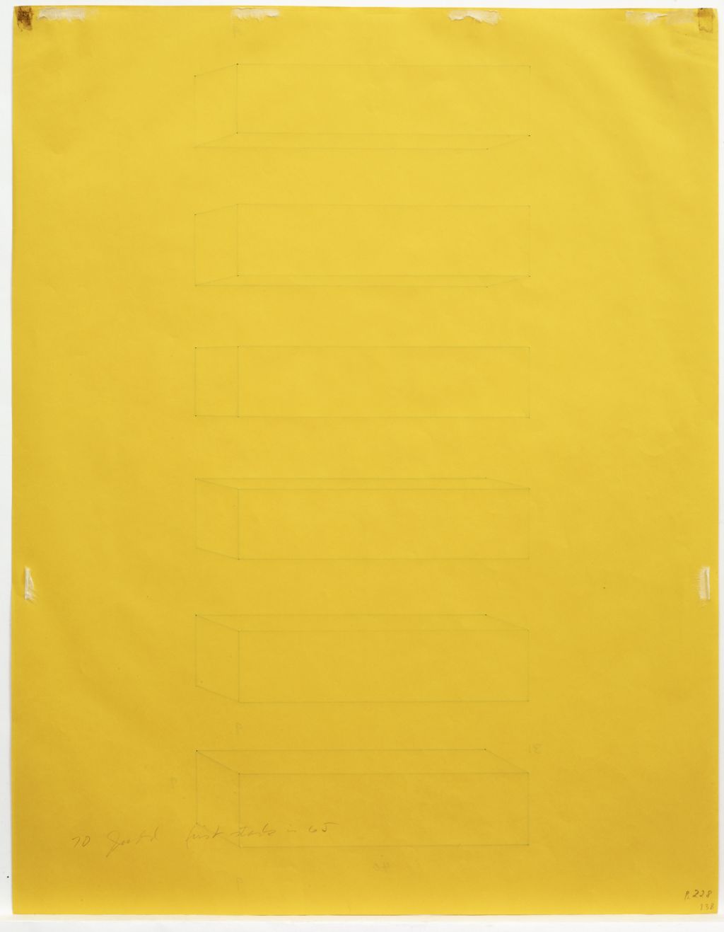 Donald Judd - Working Papers: Donald Judd Drawings, 1963 - 93 - London ...