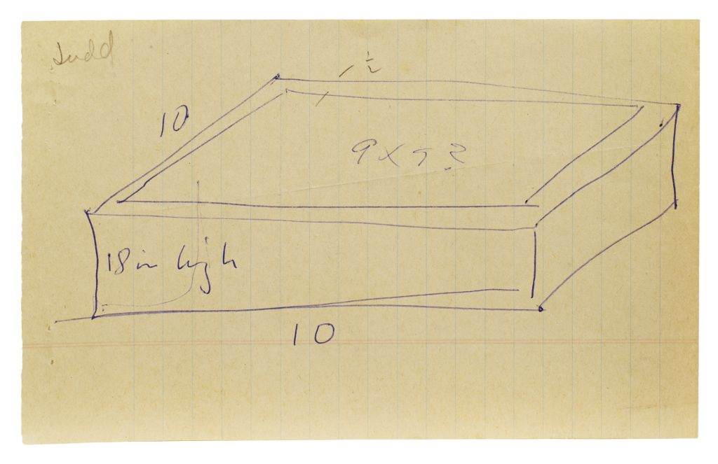 Donald Judd - Working Papers: Donald Judd Drawings, 1963 - 93 - London ...