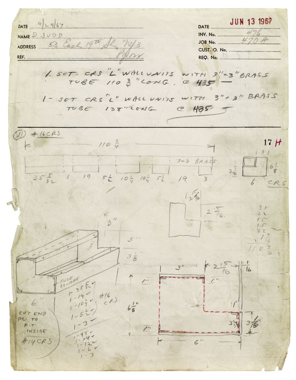 Donald Judd - Working Papers: Donald Judd Drawings, 1963 - 93 - London ...