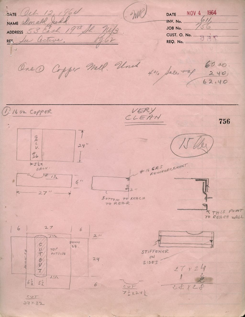Donald Judd - Working Papers: Donald Judd Drawings, 1963 - 93 - London ...