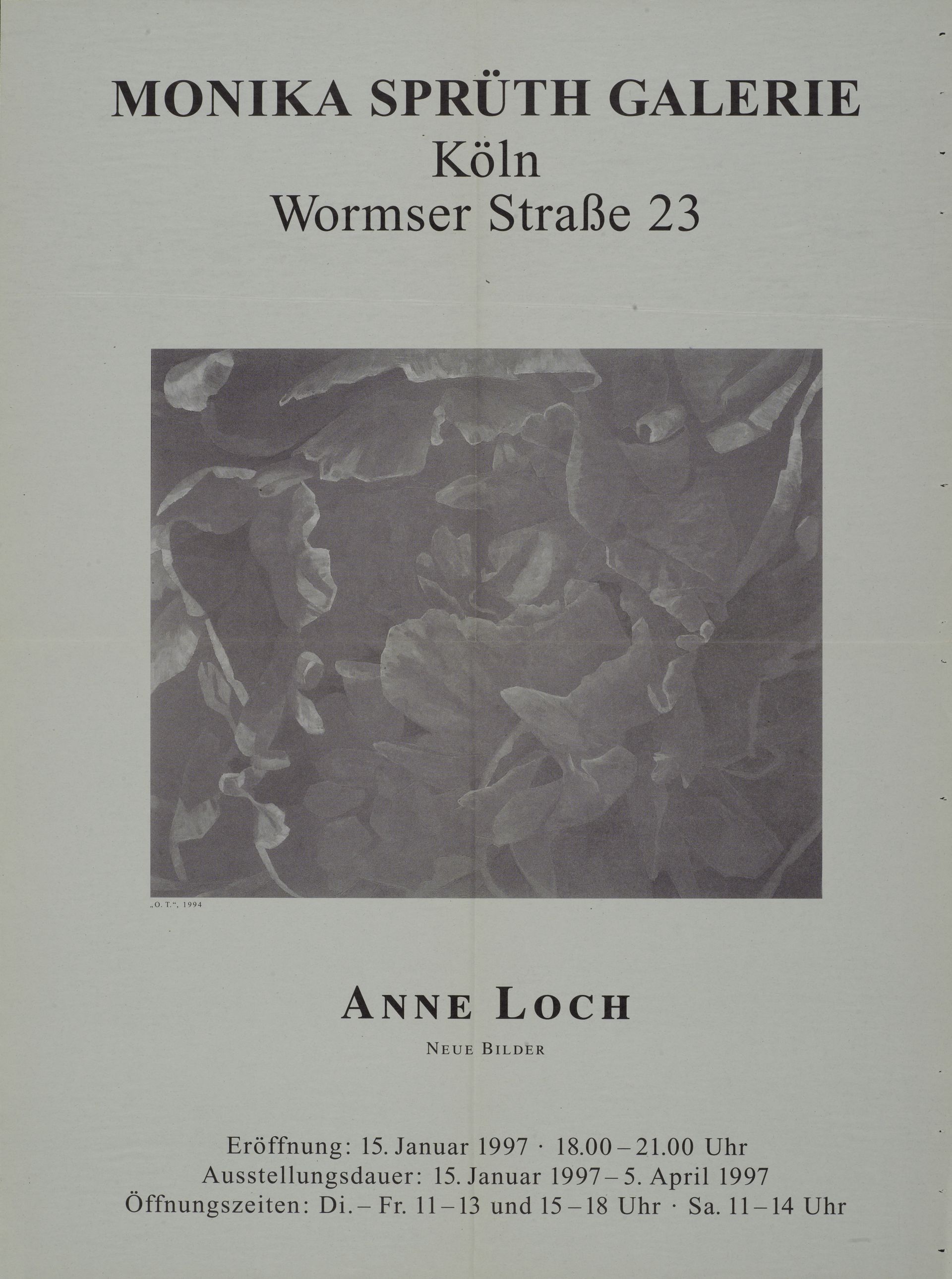 Anne Loch - Neue Bilder - Cologne – Sprüth Magers
