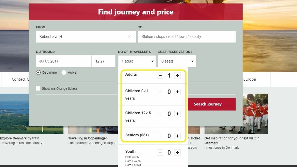How To Book Tickets on the DSB Website | ShowMeTheJourney