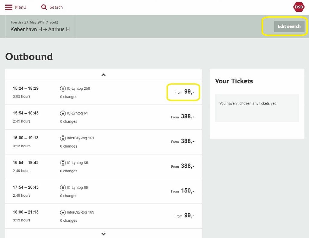 How To Book Tickets on the DSB Website | ShowMeTheJourney