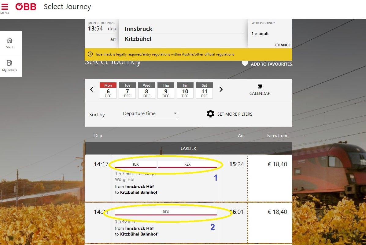 How To Book Tickets on the OBB Website - Step By Step | ShowMeTheJourney
