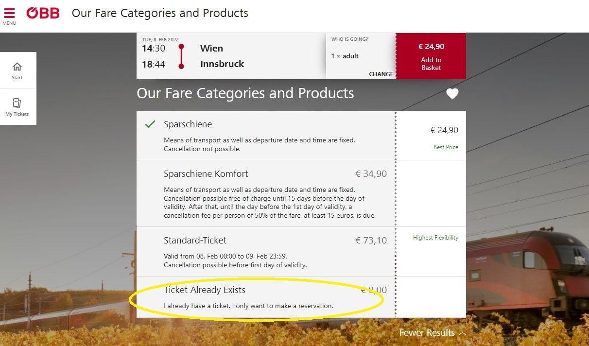 How To Book Tickets on the OBB Website - Step By Step | ShowMeTheJourney
