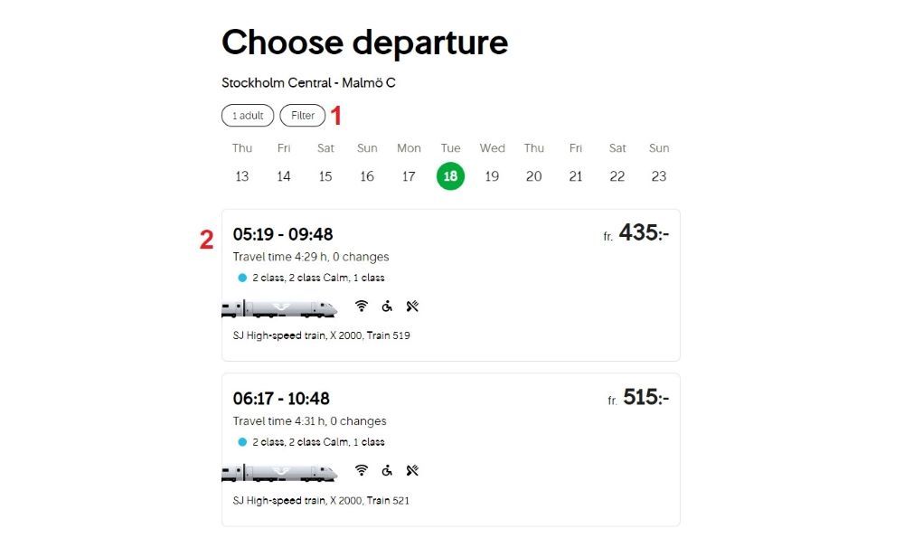 Using the SJ website to book train tickets | ShowMeTheJourney