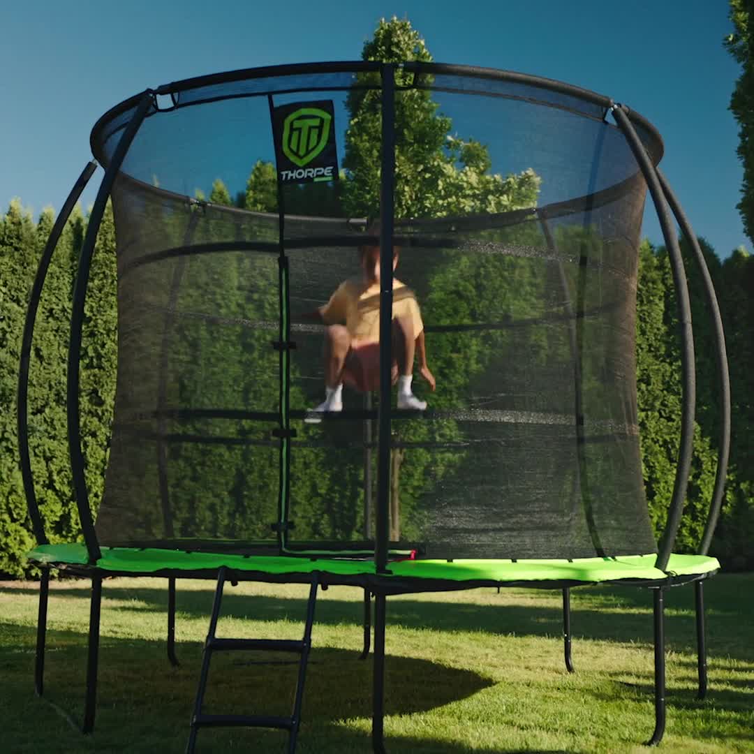 10ft Thorpe Sports Trampoline with Enclosure Net | Smyths Toys UK